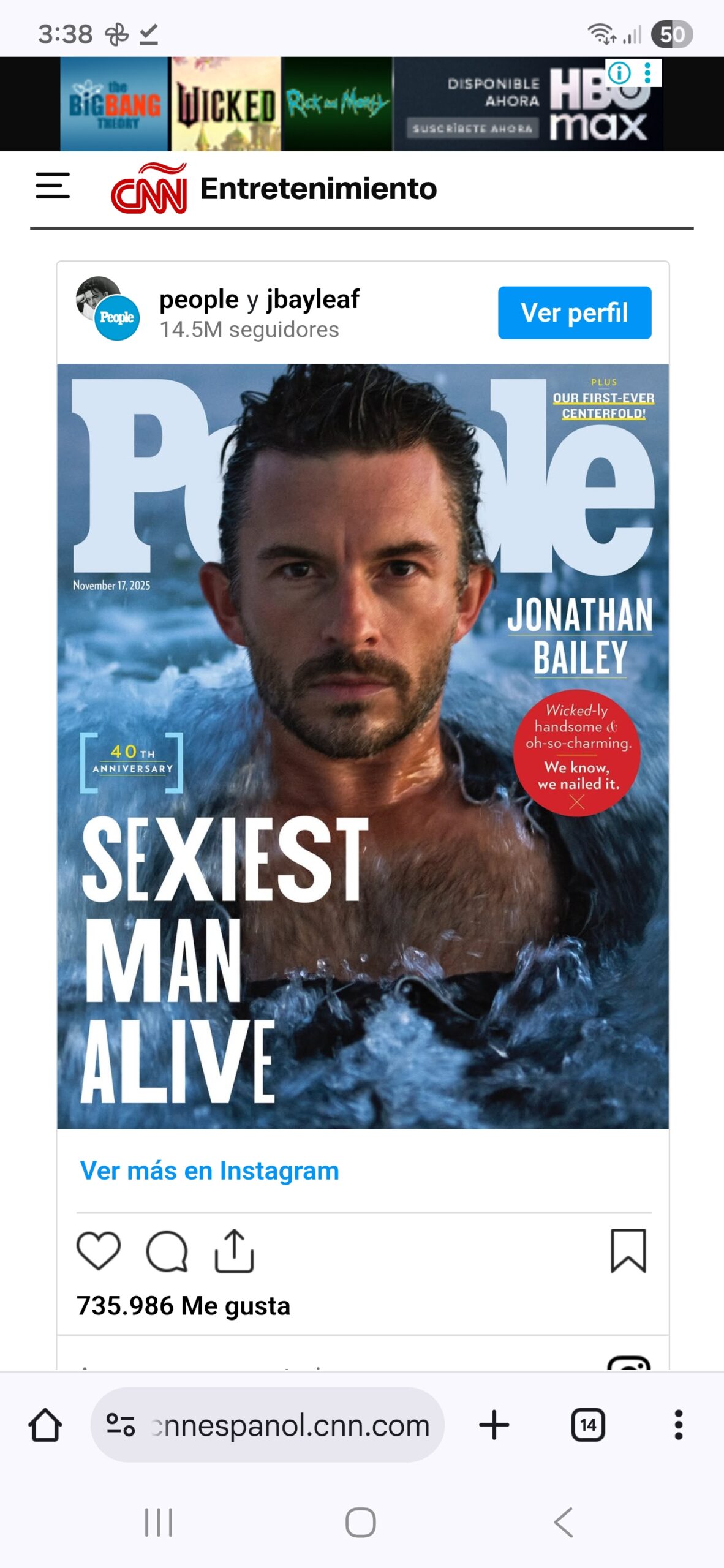 Jonathan Bailey es nombrado el “hombre vivo más sexi” de 2025 por la revista People – El Latino ...